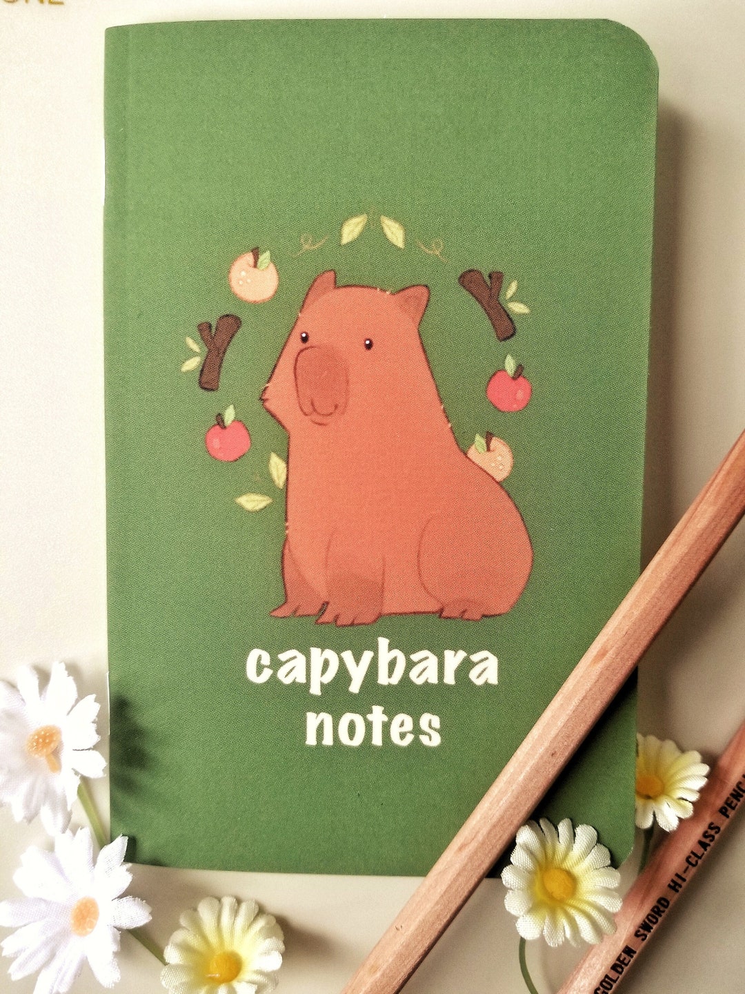 Capybara Notes Small Pocket Notebook, Mini Travel Journal, Cottagecore ...