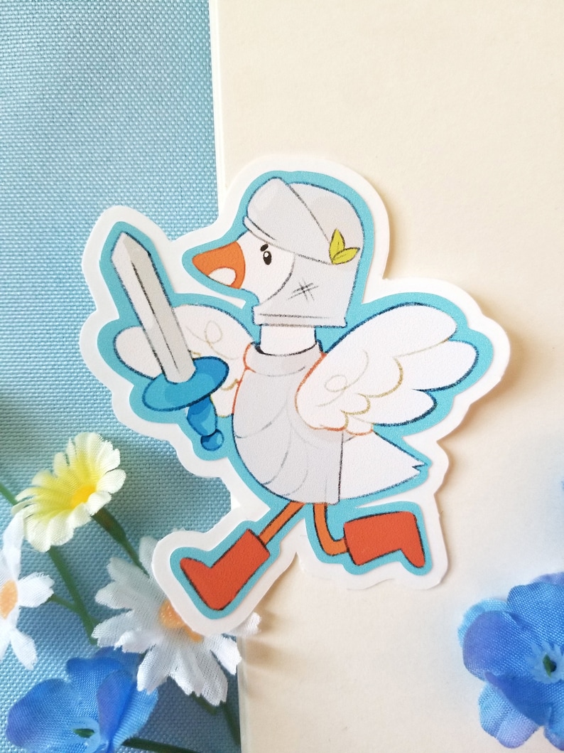 Knight Goose Brave Paladin Vinyl Sticker Dnd Dungeons & Dragons, Silly ...