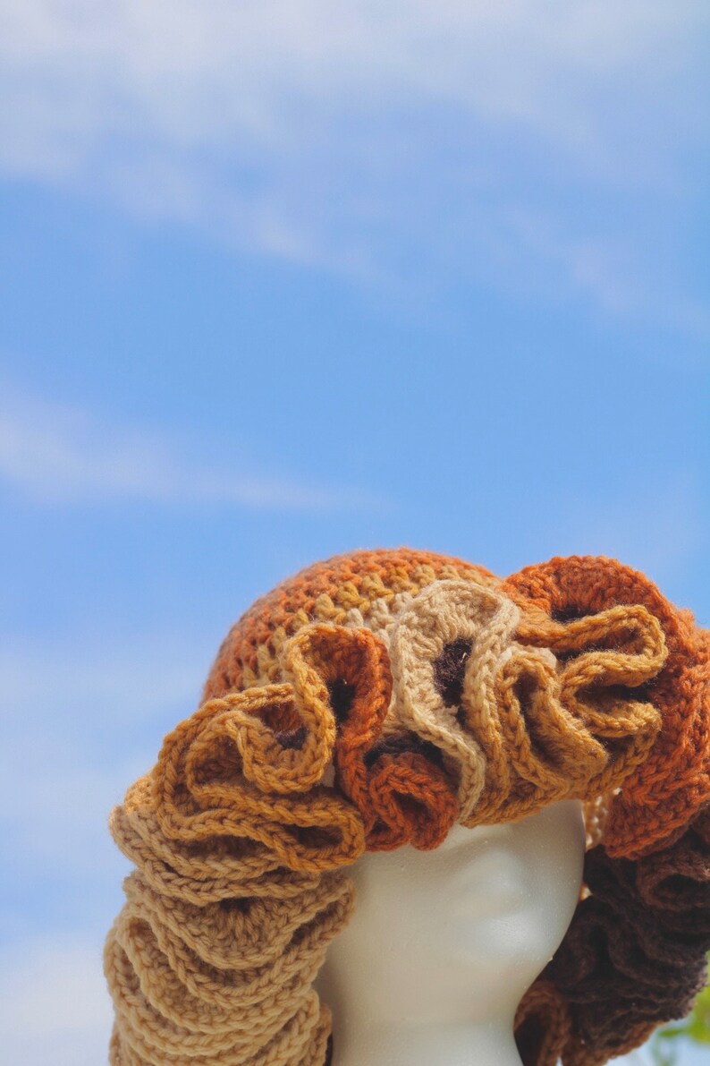 Kids Crochet Ruffle Bucket Hat, Ruffle Crocheted Bucket Hat - Etsy