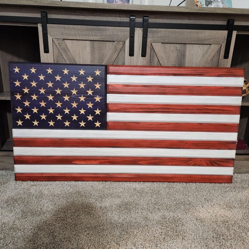 Rustic Wooden Flag - Etsy
