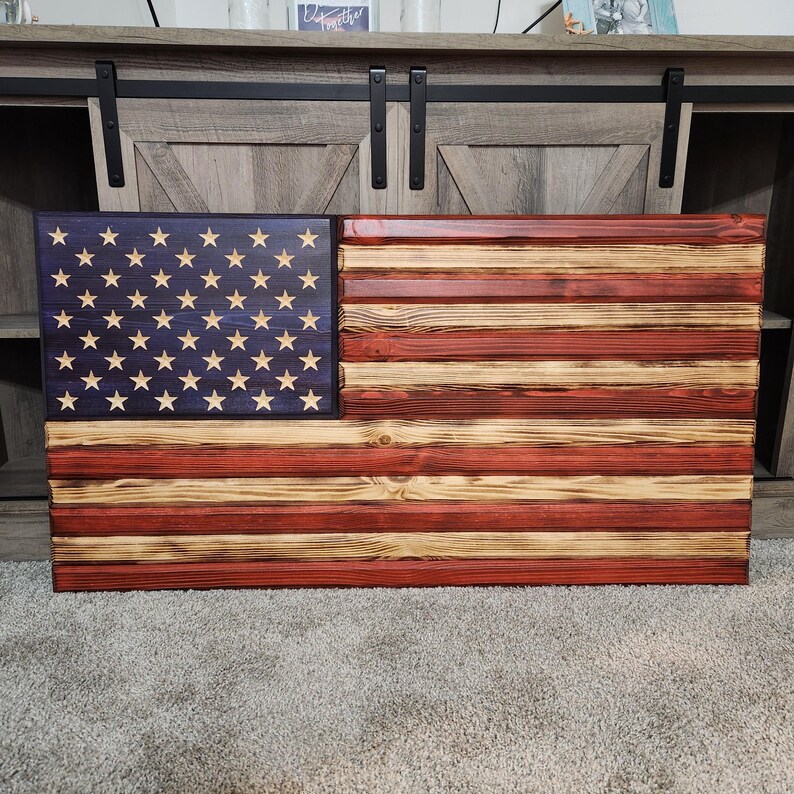 Rustic Wooden Flag - Etsy
