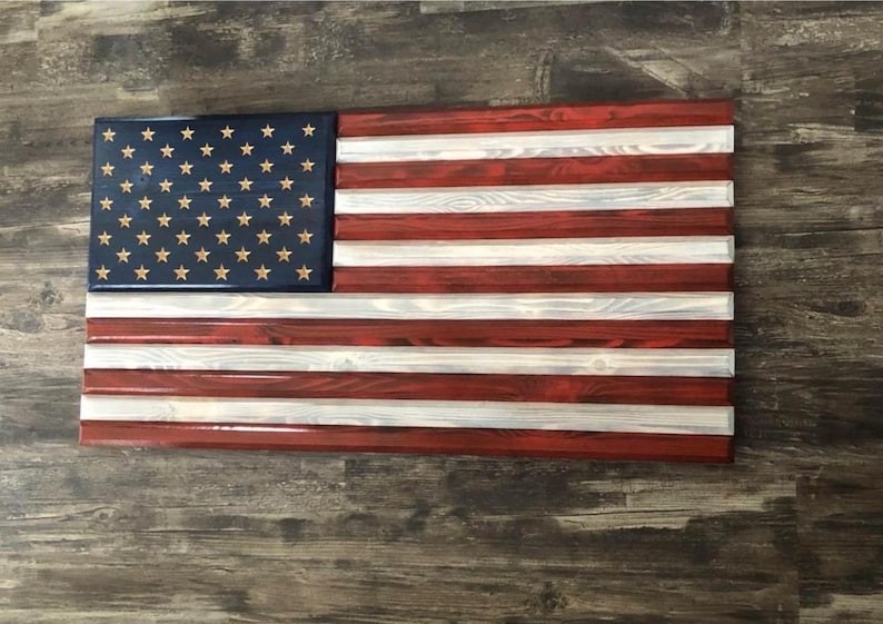 Rustic Wooden Flag - Etsy