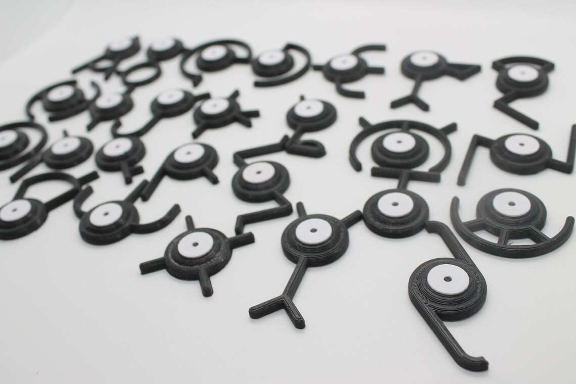 Unown Magnet Letters Full Complete Set 28 Pieces Pokemon - Etsy