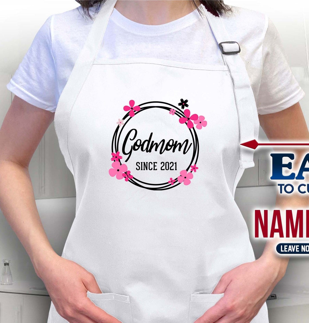 Godmom Since 2021 Godmom Gift Godmom Birthday Godmom Apron - Etsy