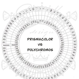 Prismacolor 150 VS Polychromos 120 / Plantilla / Descarga - Etsy España