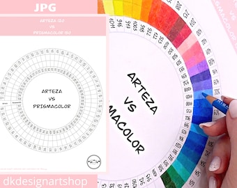 Arteza Color Chart - Etsy UK