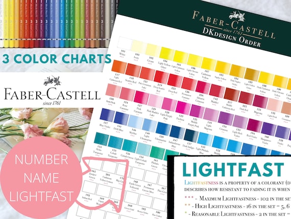 Official Fabercastell Color Wheel English Names Color Faber Castell