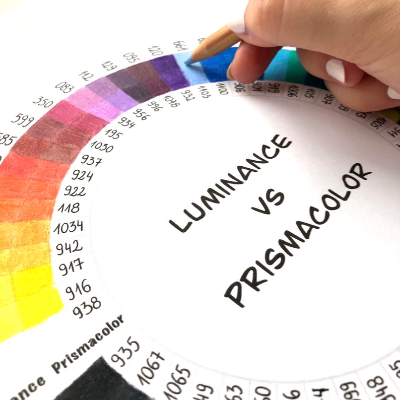Luminance 76 + 24 New Colors VS Prismacolor 150 | Template | Instant ...