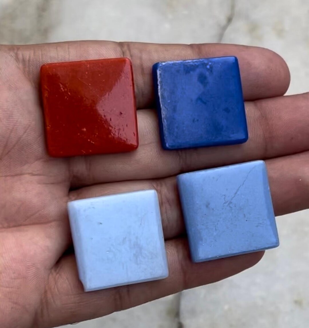 Natural Mix Stone Rectangle Shape Cabochon Loose Gemstone for - Etsy