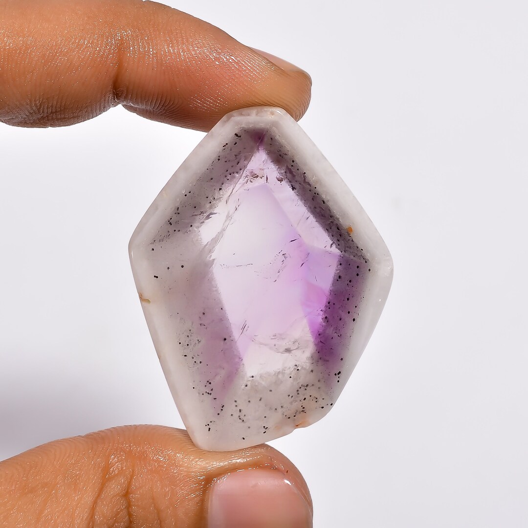 Natural Trapiche Amethyst Fancy Shape Slice Loose Gemstone for Making ...