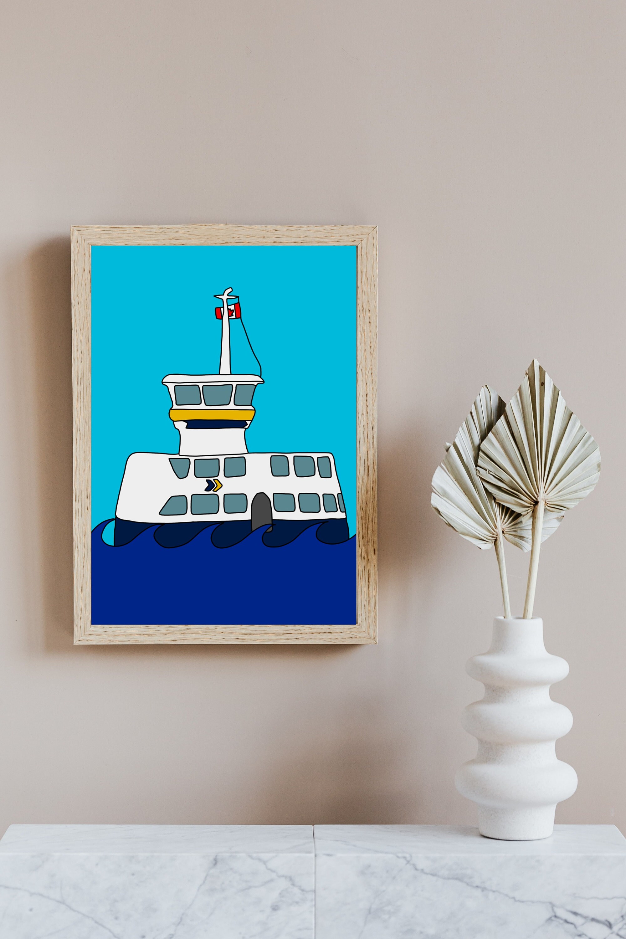 Digital Art & Collectibles Halifax Dartmouth Ferry 8 x 10 Colourful ...