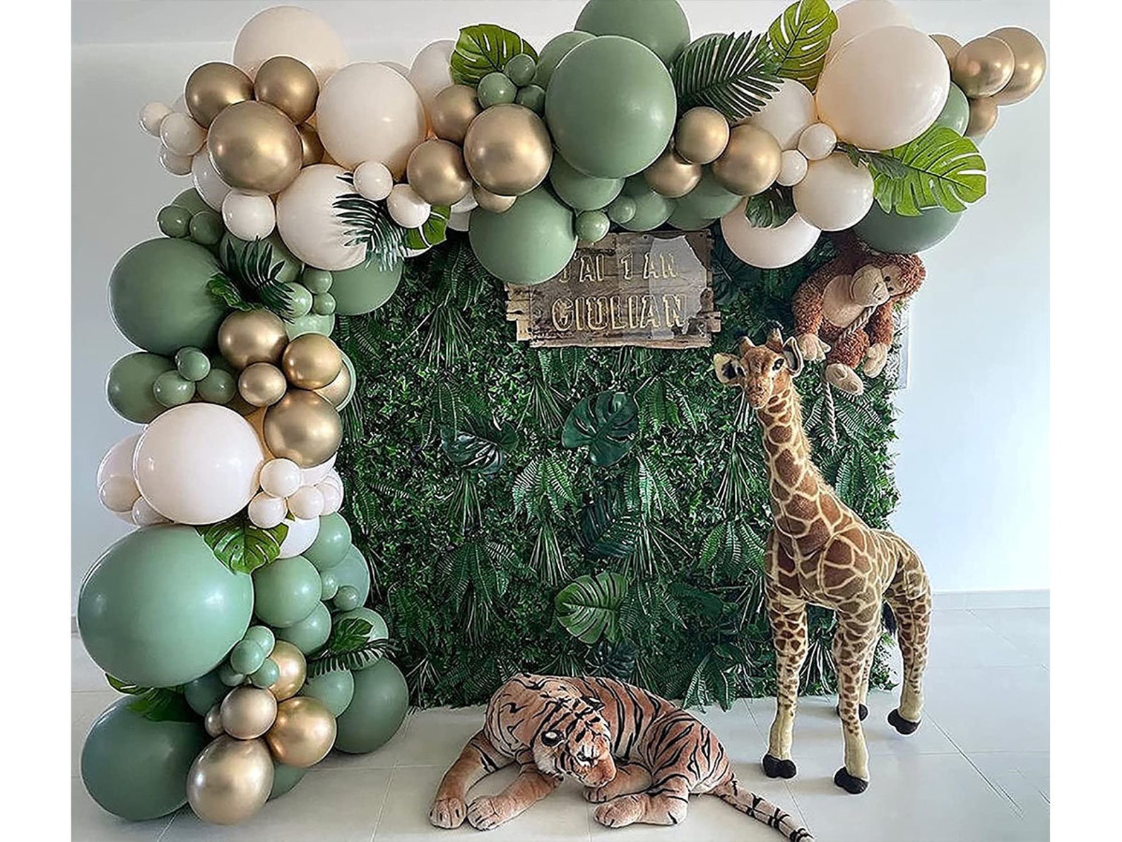 Sage Green Balloon Garland Arch Kit 115 Pack With White - Etsy