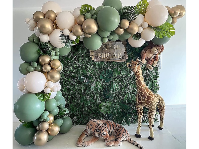 Sage Green Balloon Garland Arch Kit 115 Pack With White - Etsy