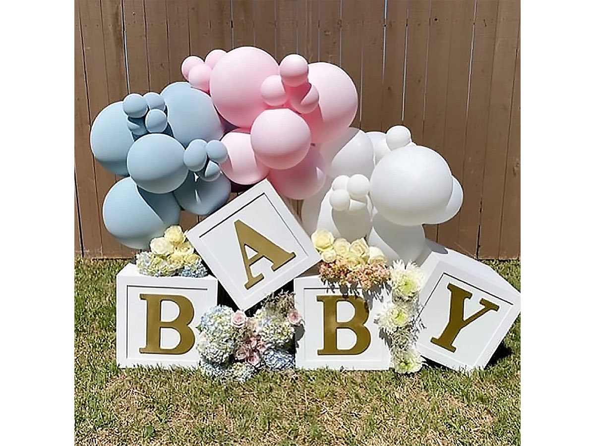 Como decorar caja de regalos para baby shower - Imagui