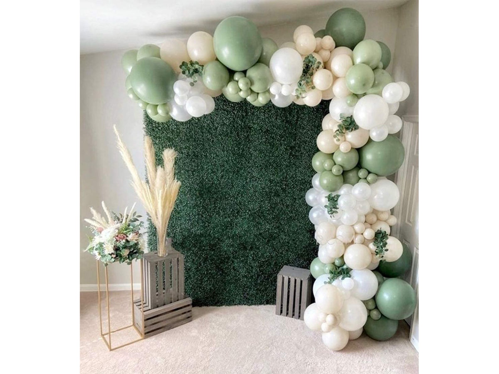 136 PCS Sage Green Ivory White Balloon Garland Arch Kit Sage - Etsy Canada
