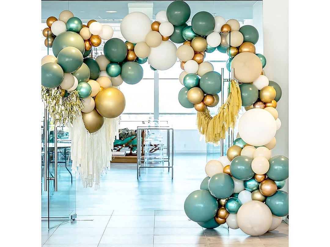 Sage Green Balloon Garland Arch Kit 115 Pack With White - Etsy