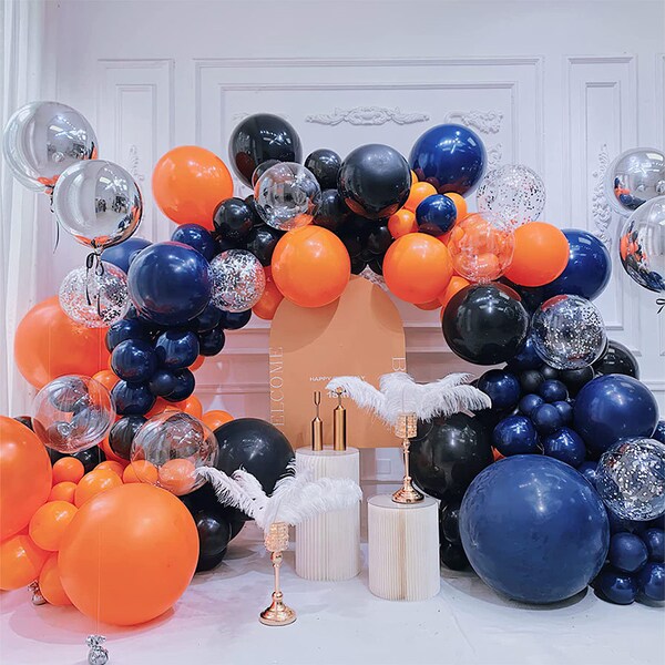 Metallic Navy Blue Balloons - Etsy