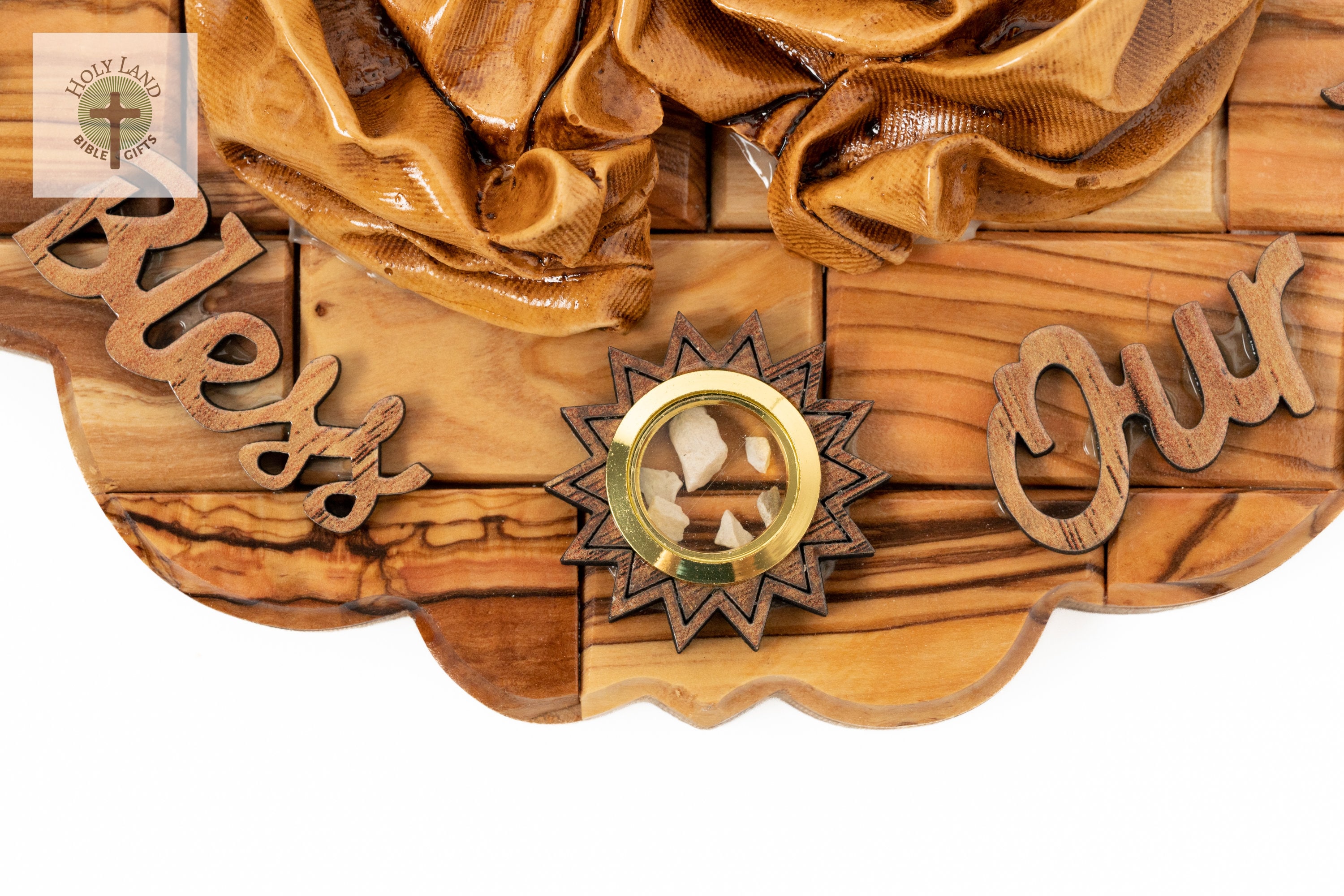 Olive Wood Wall Plaque Carved Wood Decor Holy Family Wooden Plaque ...