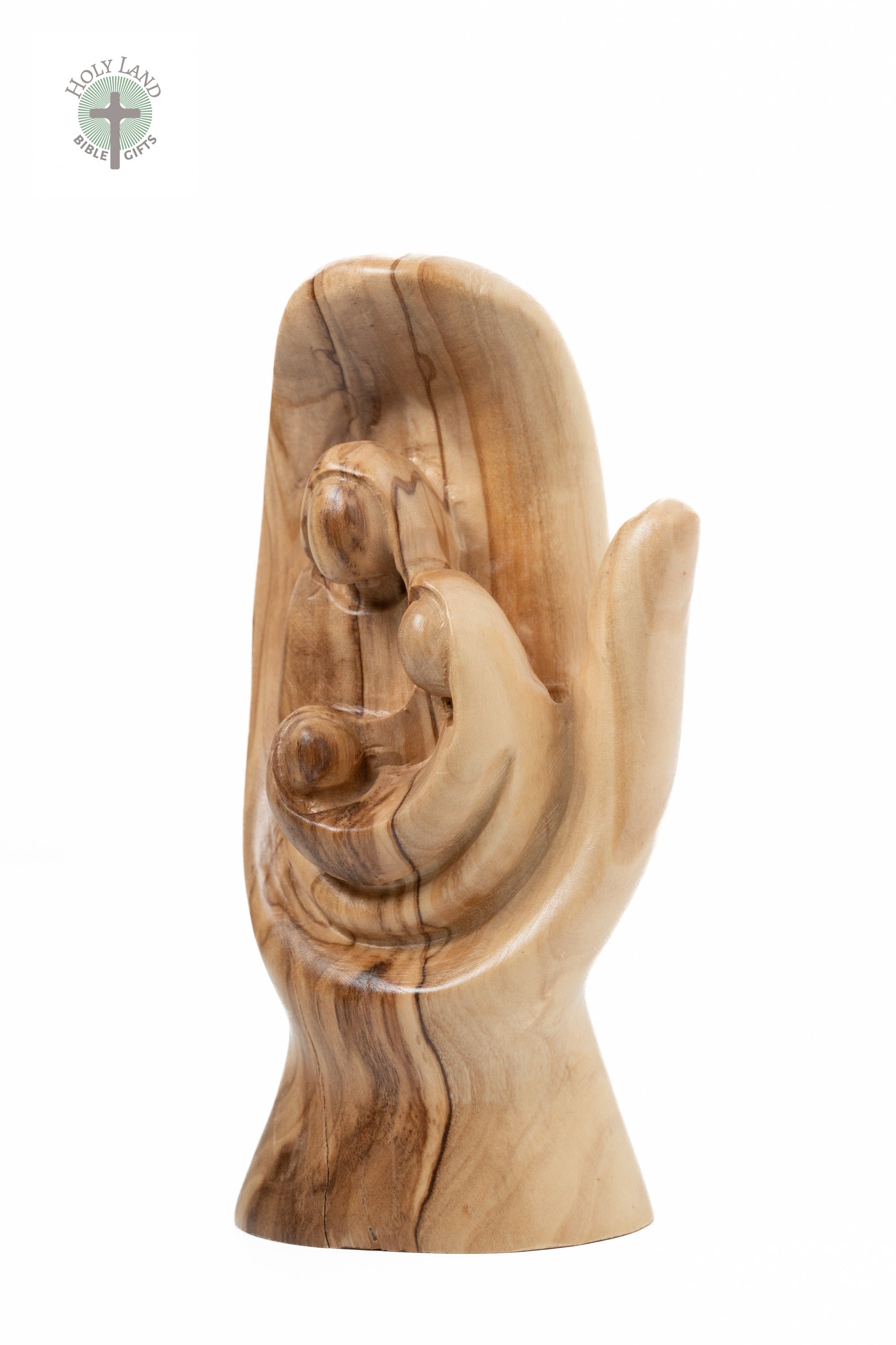 Olive Wood Statue Beach House Decor Wooden Baby Jesus Statue Virgin ...