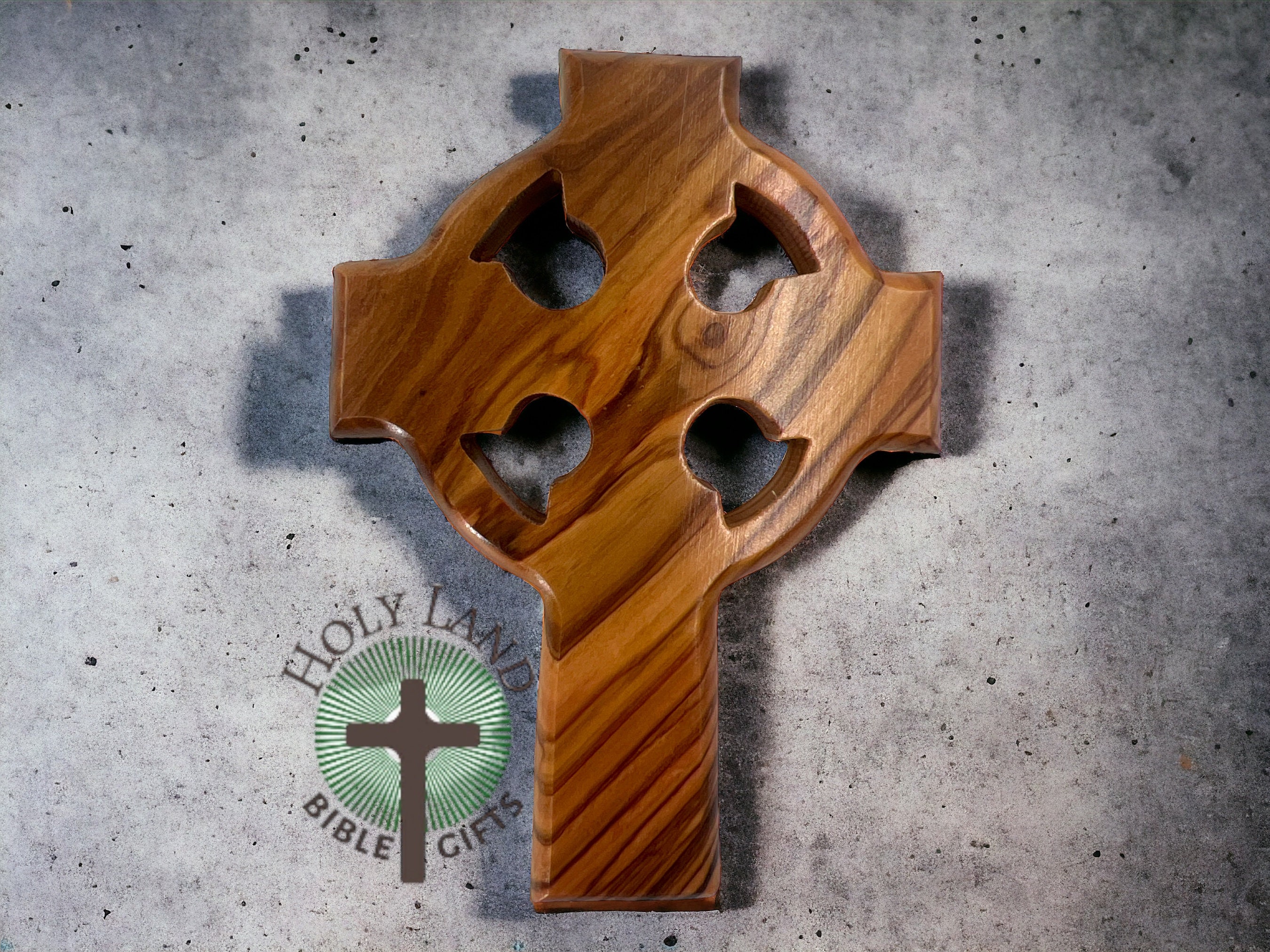 Olive Wood Celtic Cross Wall Hanging Made in Holy Land-gift for Any ...