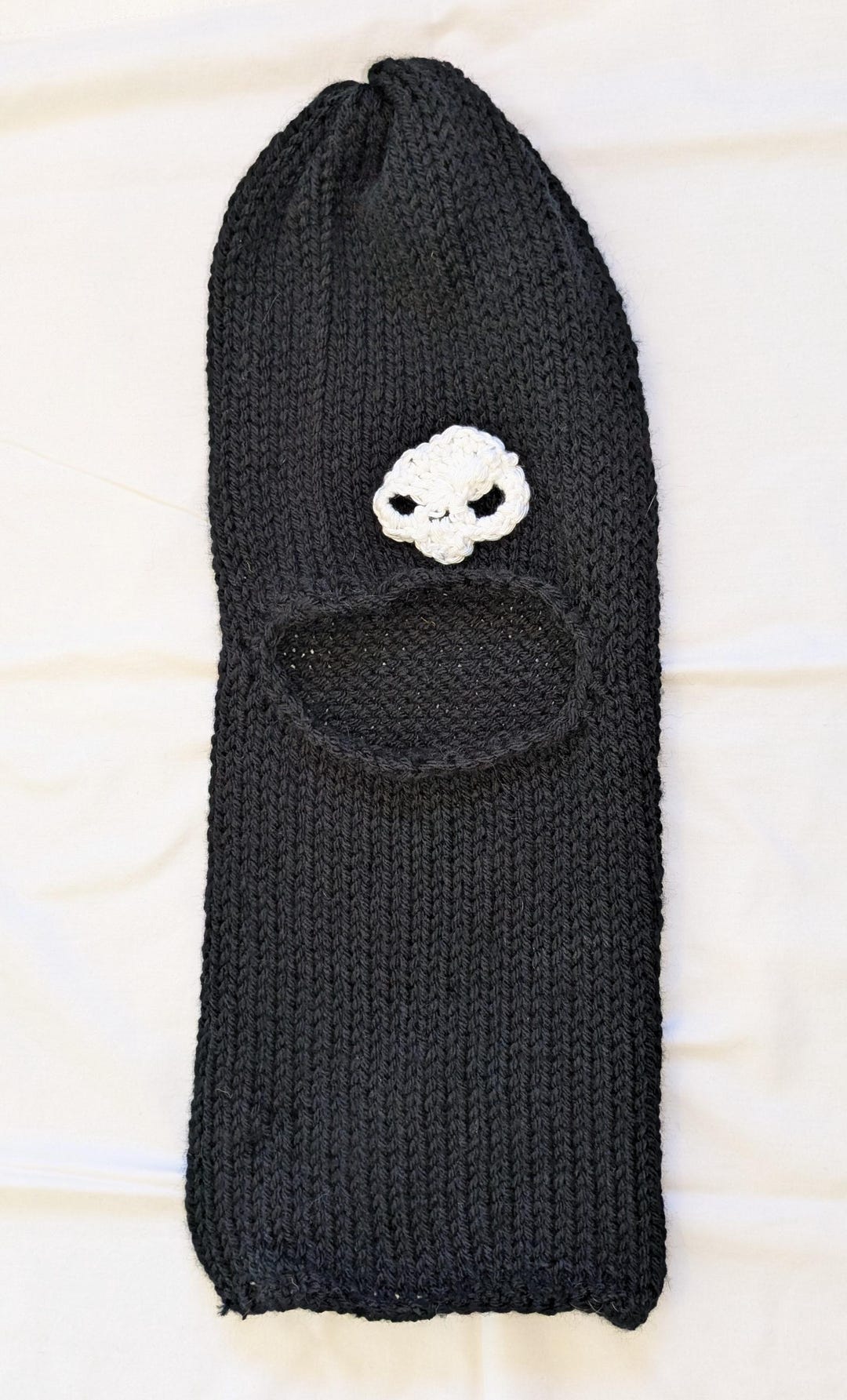 Glow Skull Ski Mask Balaclava Knit Handmade - Etsy