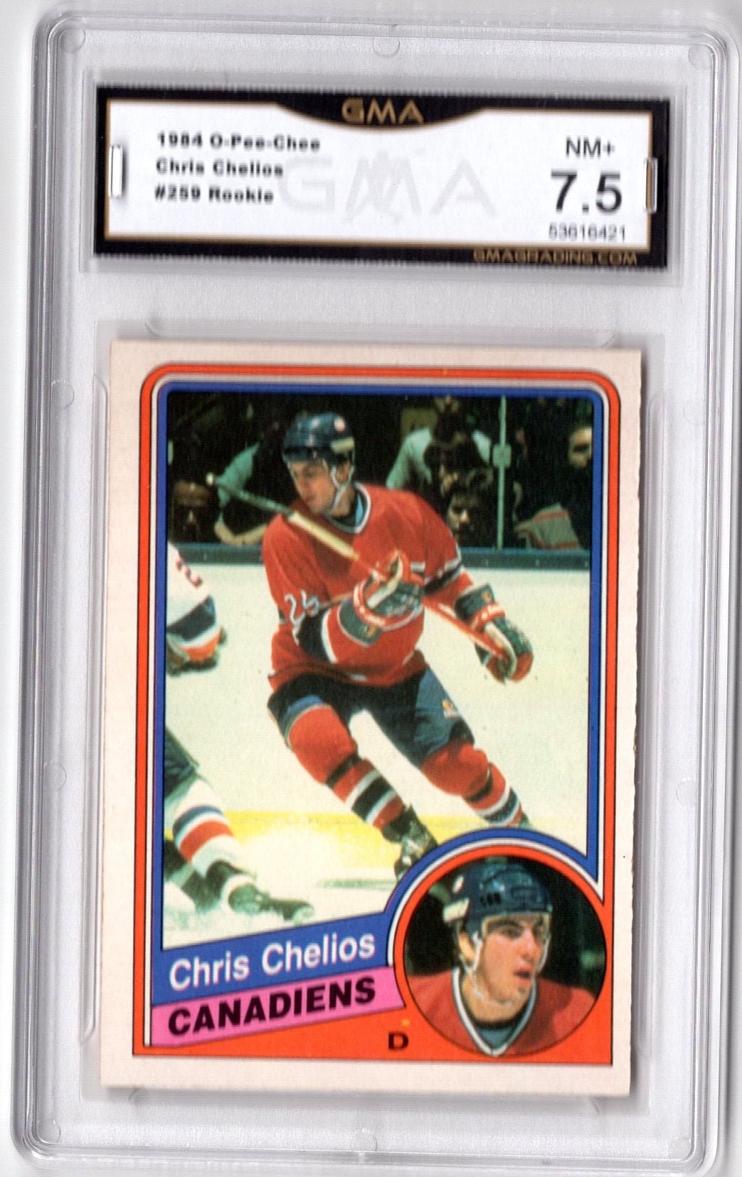 1984 Chris Chelios O-pee-chee Hockey Rookie Card 259 NM 7.5 - Etsy ...