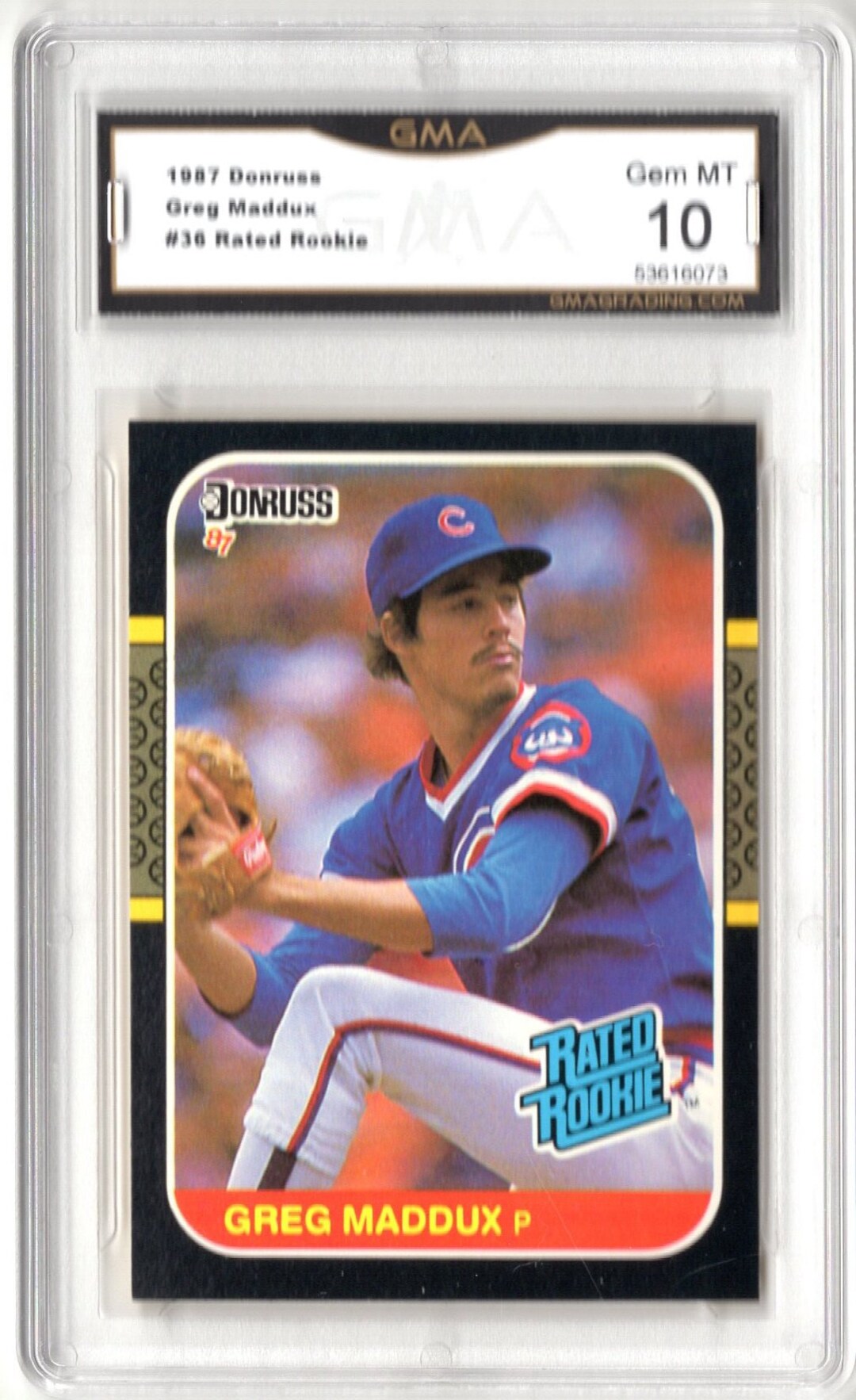 Greg Maddux Donruss Rookie Card