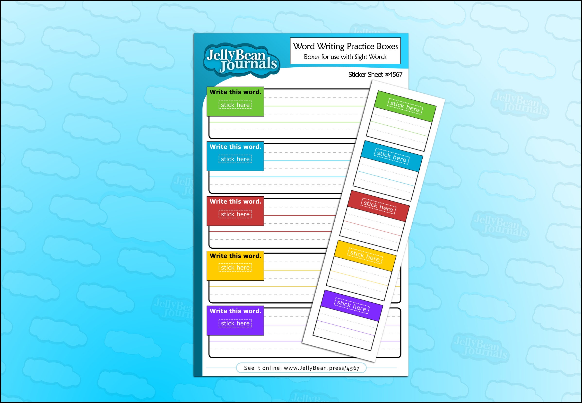 Word Writing Practice Boxes 4567 - Etsy.de