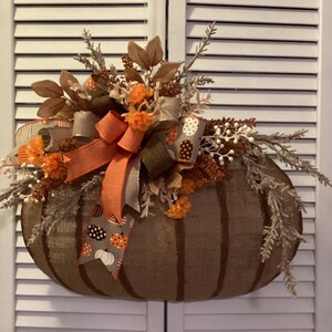 Fall Tan/brown Burlap Pumpkin - Etsy