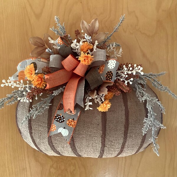 Fall Tan/brown Burlap Pumpkin - Etsy
