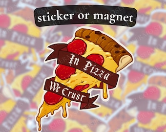 Pizza Slice Vinyl Sticker Cartoon Aesthetic American Food Waterproof ...