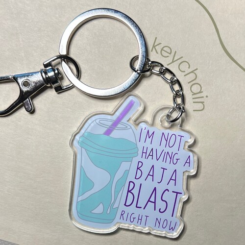 Taco Bell Baja Blast Keychain - Etsy