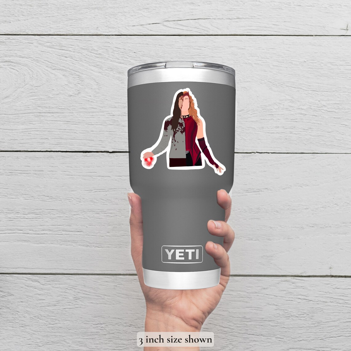 Wanda Maximoff Scarlet Witch Split Sticker Multiple Sizes - Etsy