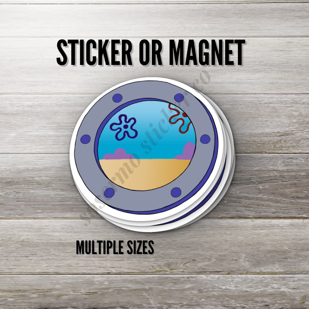 Spongebob Pineapple Window Sticker or Magnet, Multiple Sizes, Water ...