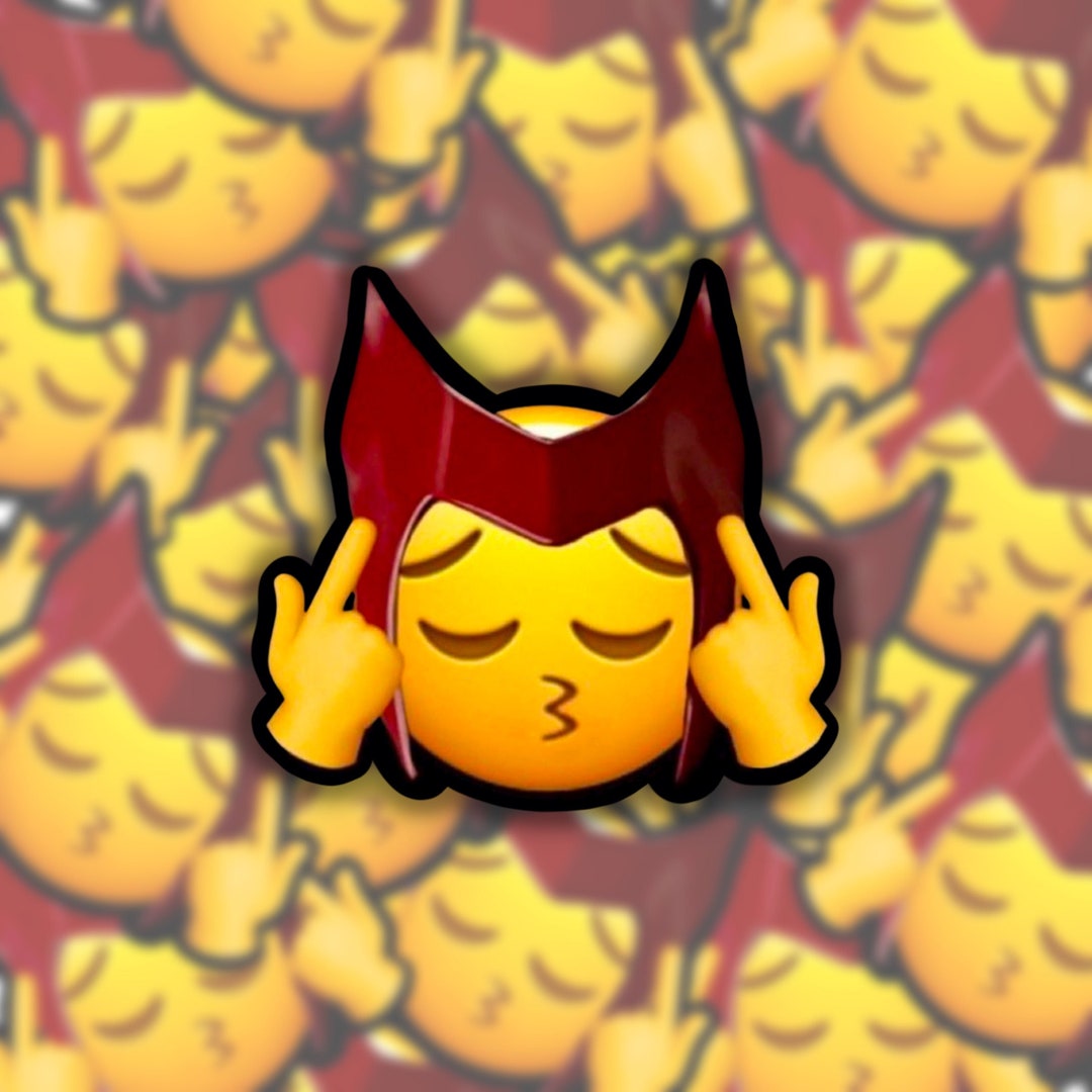 Scarlet Witch Emoji Sticker Multiple Sizes Wanda Maximoff - Etsy