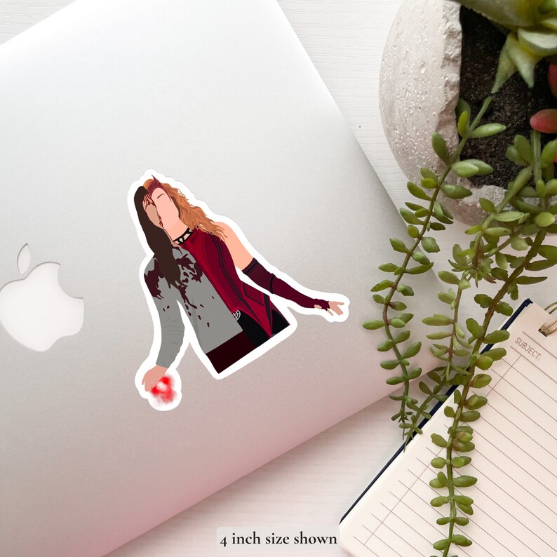 Wanda Maximoff Scarlet Witch Split Sticker Multiple Sizes - Etsy