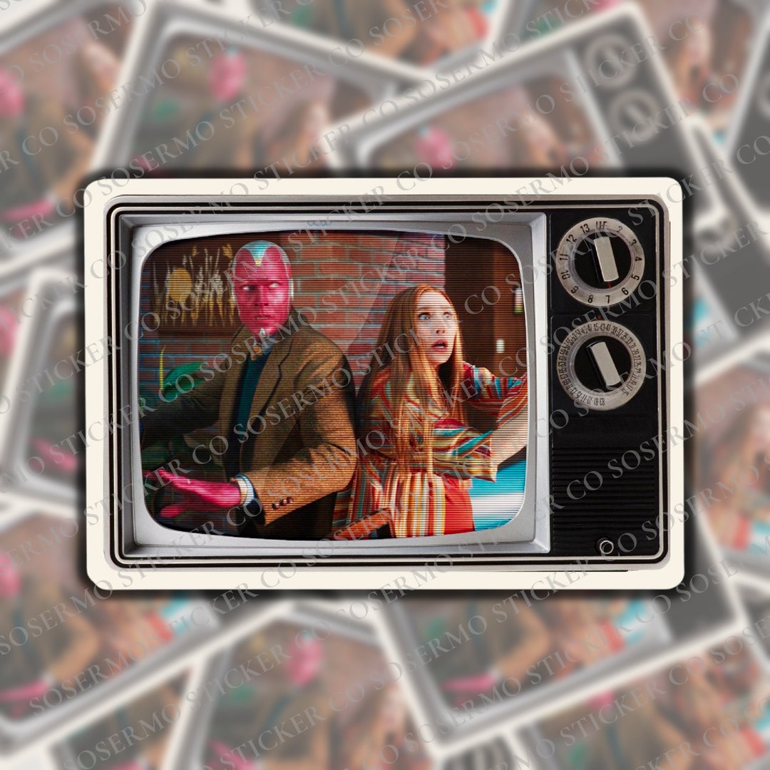 Wandavision Television Sticker, Multiple Sizes, Water Resistant, Marvel ...