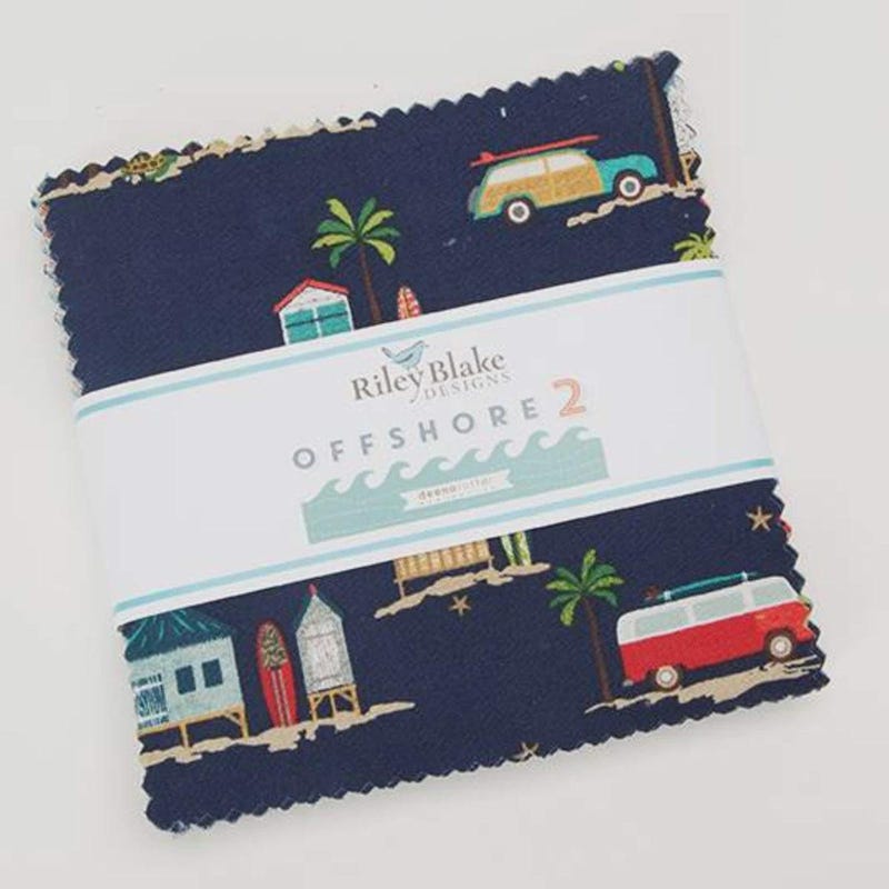 Riley Blake Offshore Fabric - Etsy