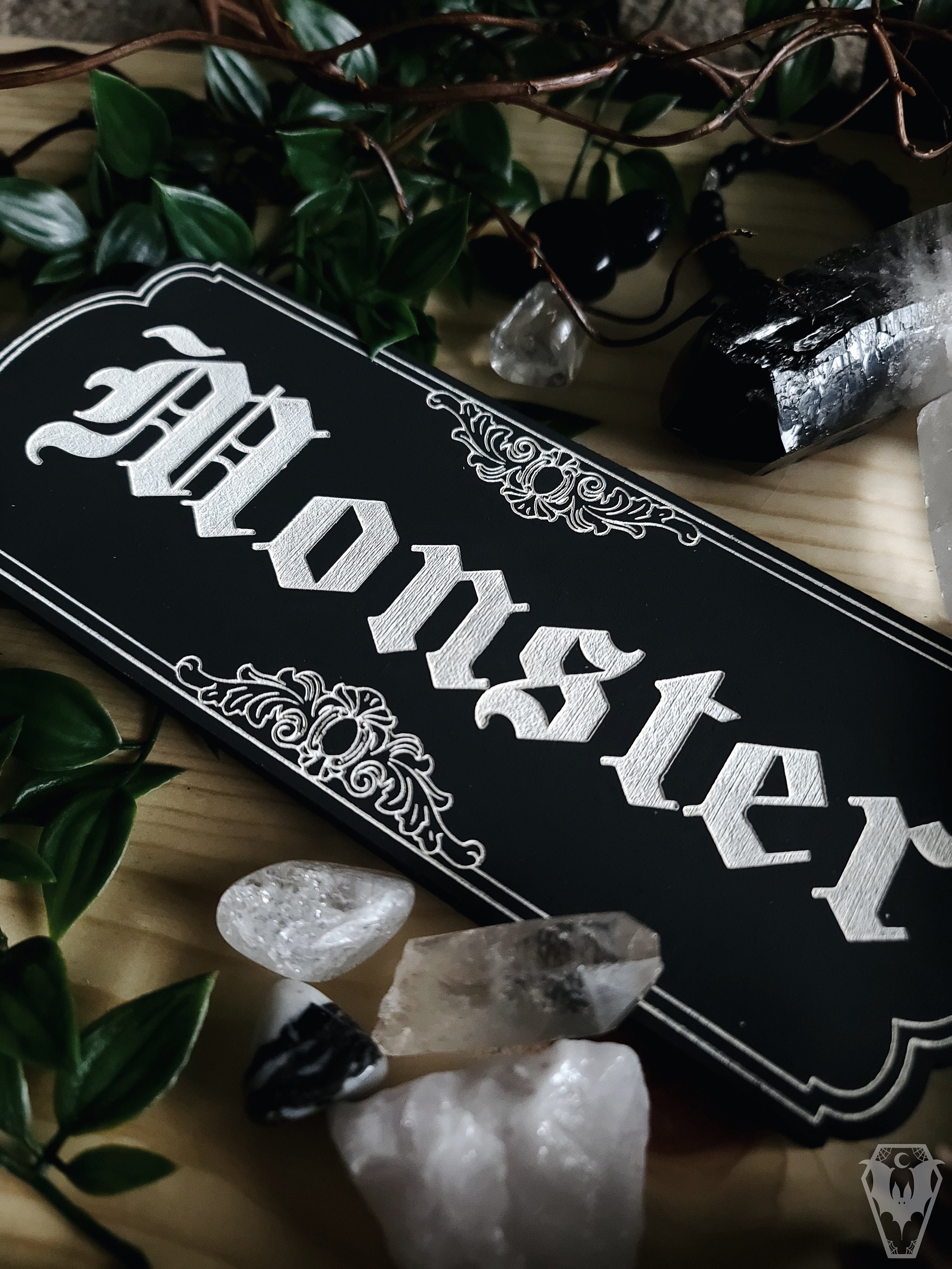 Monster Victorian Wall Plank Spooky Wall Art Goth Decor | Etsy
