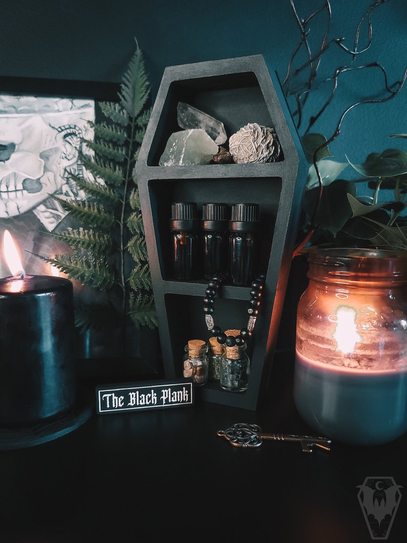 Mini Coffin Table Top Shelf Gothic Home Decor Coffin Shelf - Etsy