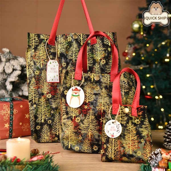 Christmas Cloth Bags - Etsy