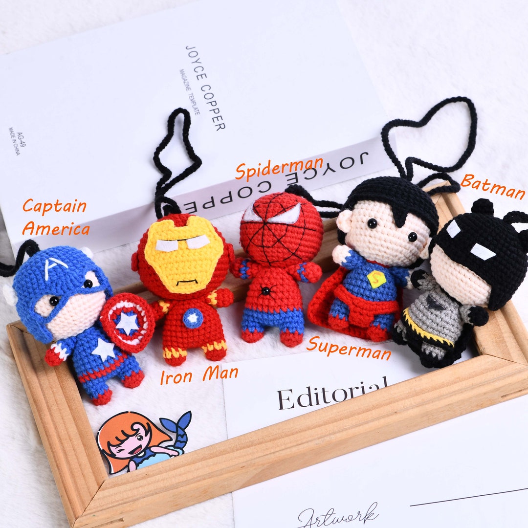 Superhero Marvel Theme Car Ornament, Spiderman Hanging Pedant, Car ...