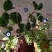 Evil Eye Copper Plant Trellis / Evil Eye Decor / Crystal Plant Trellis ...