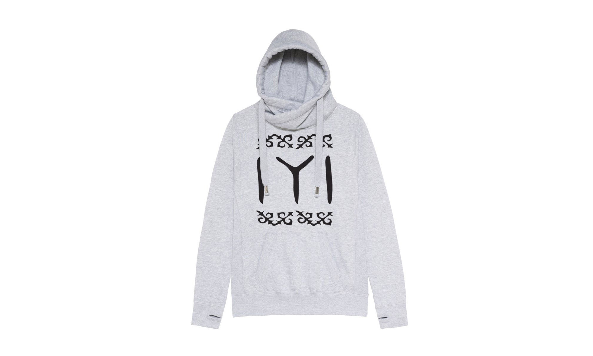 Authentic Ertugrul Kayi Tribe Emblem Crossneck Unisex Hoodie - Turkish ...