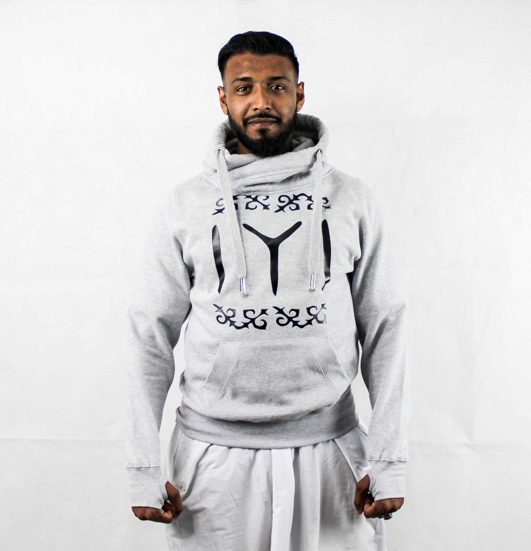 Authentic Ertugrul Kayi Tribe Emblem Crossneck Unisex Hoodie - Turkish ...