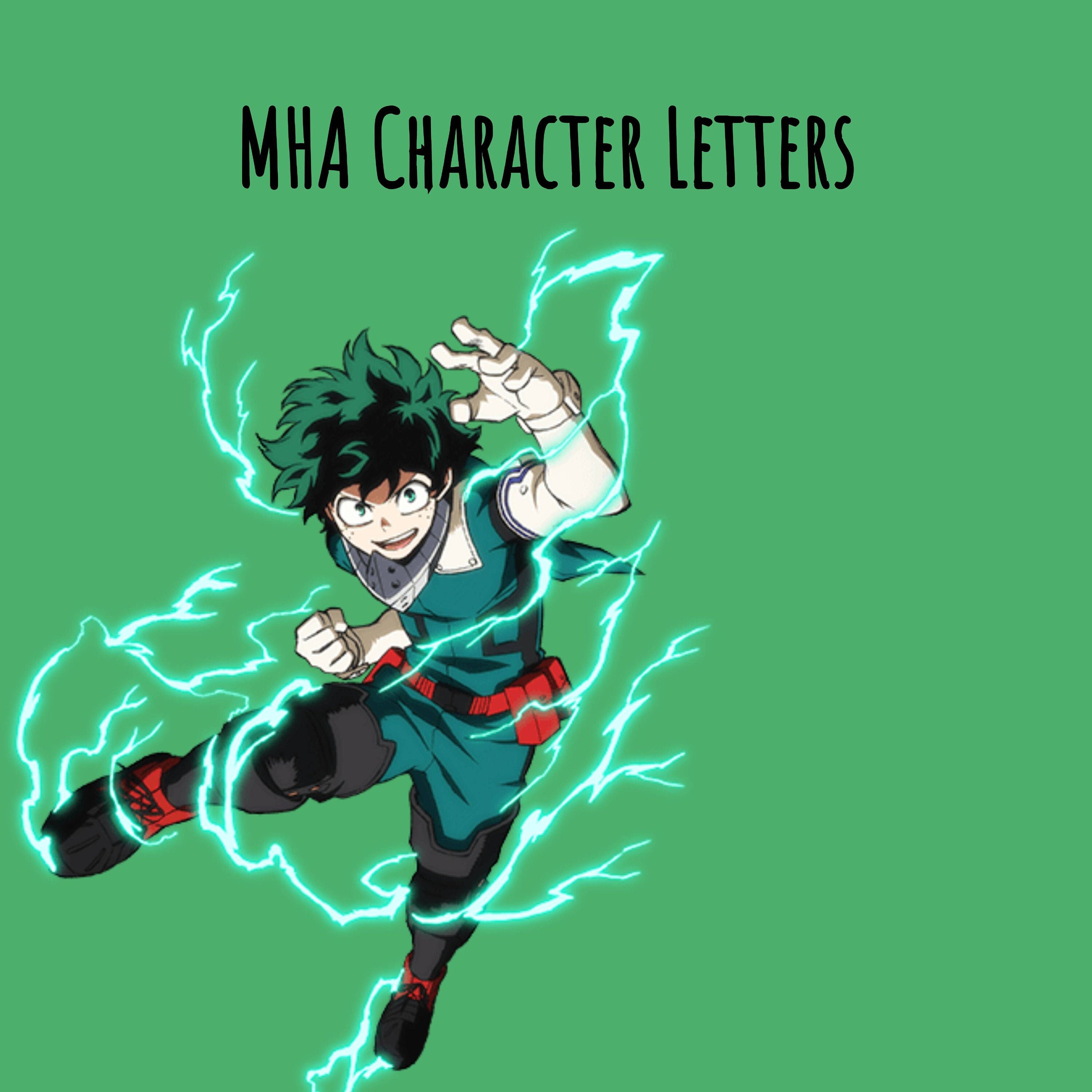MHA character letters Read description | Etsy