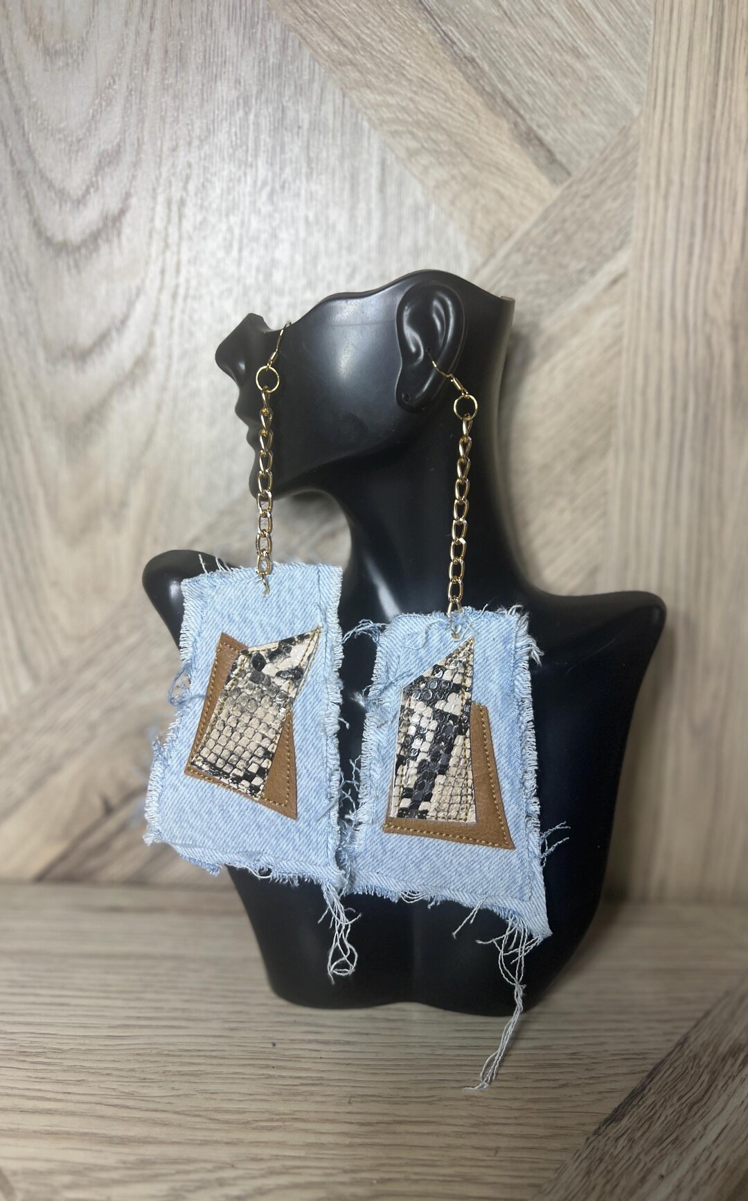 Perfect Denim Earrings - Etsy