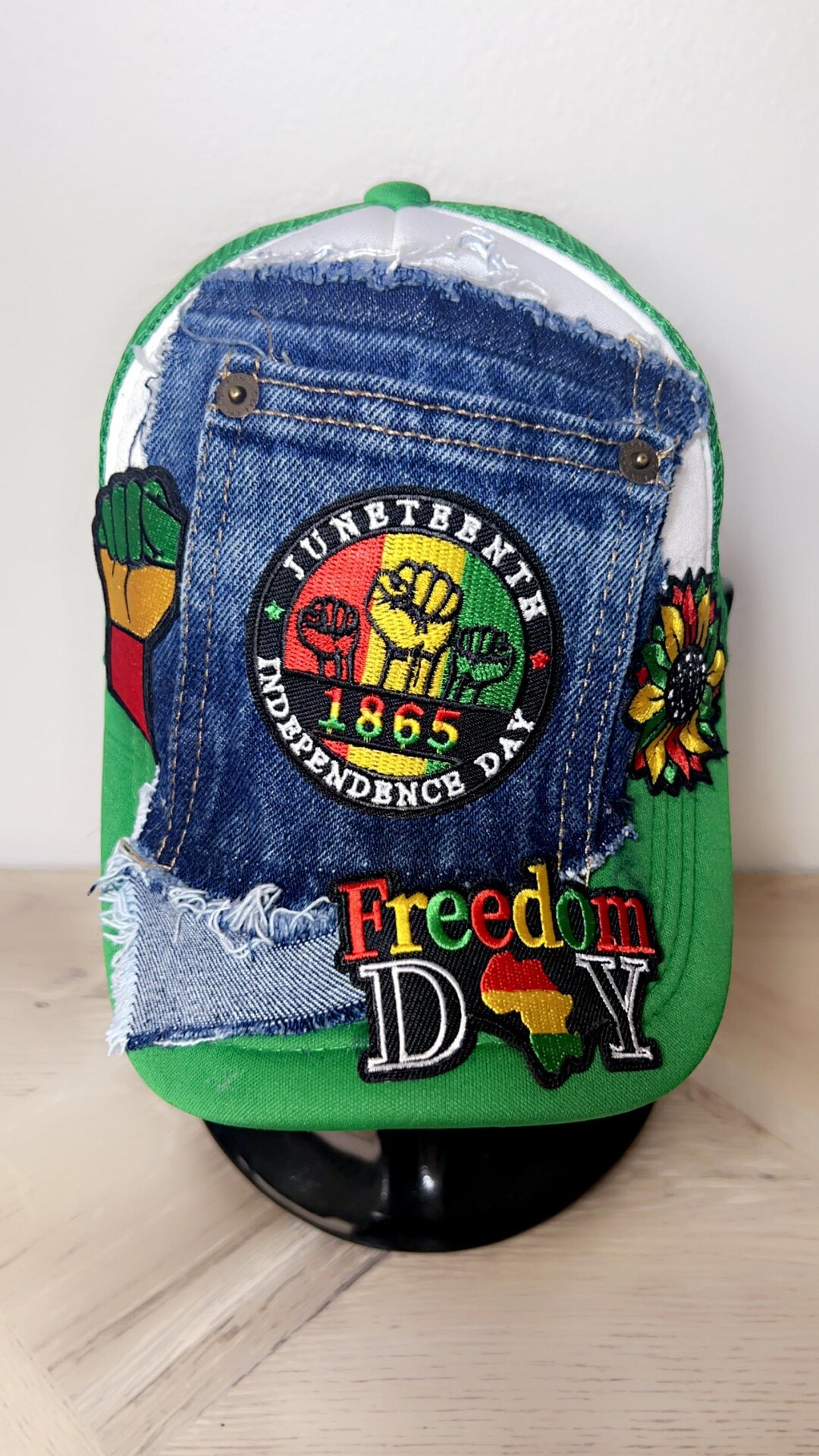 Juneteenth Green Custom Hat - Etsy