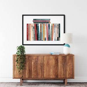 Personalised CD Stack Print, Retro Music Poster, Custom Favourite Song ...