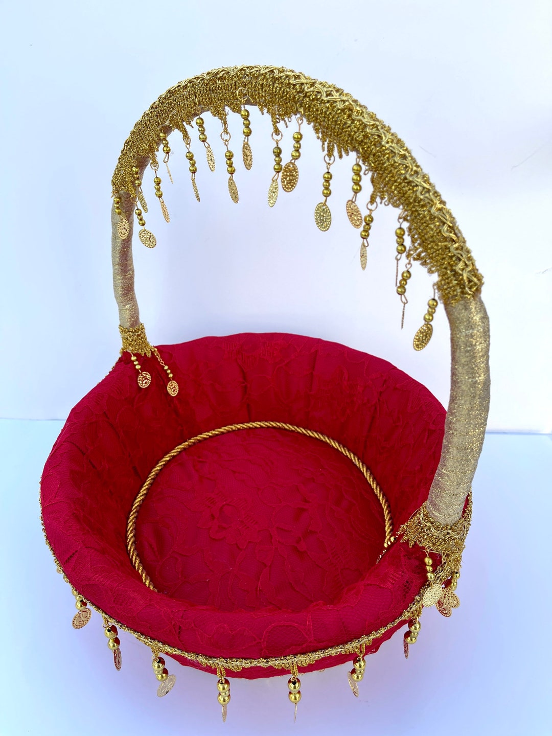 Red Henna Night Handmade Basket Henna Party Favors Basket - Etsy